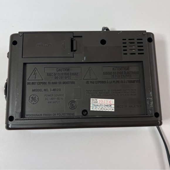ge General Electric | Portable Audio & Video | Ge 7462b Am Fm Alarm ...